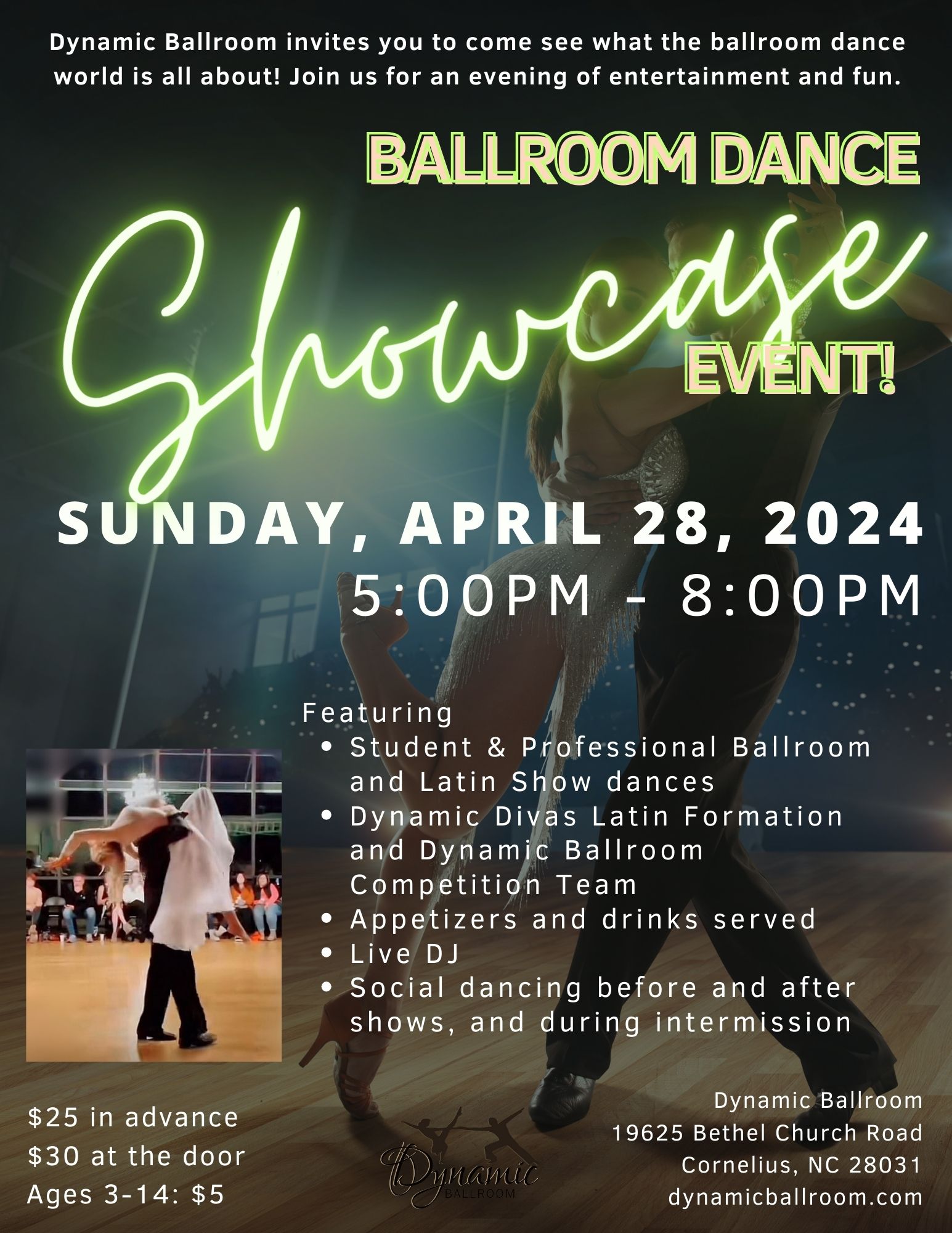 Ballroom Dance Spring Showcase Event 2024 – Dynamic Ballroom