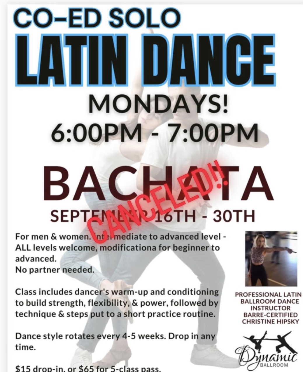 Co-Ed Solo Latin Classes – Dynamic Ballroom